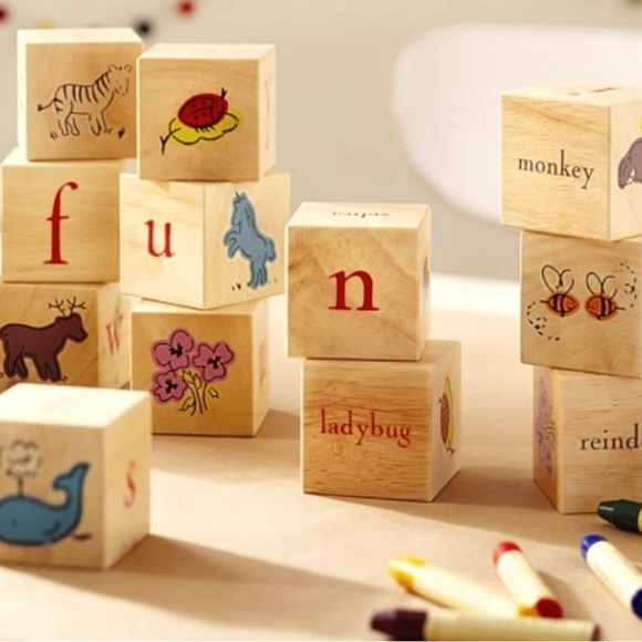 Pottery Barn Kids | Toys | Pottery Barn Kids Learning Blocks | Poshmark